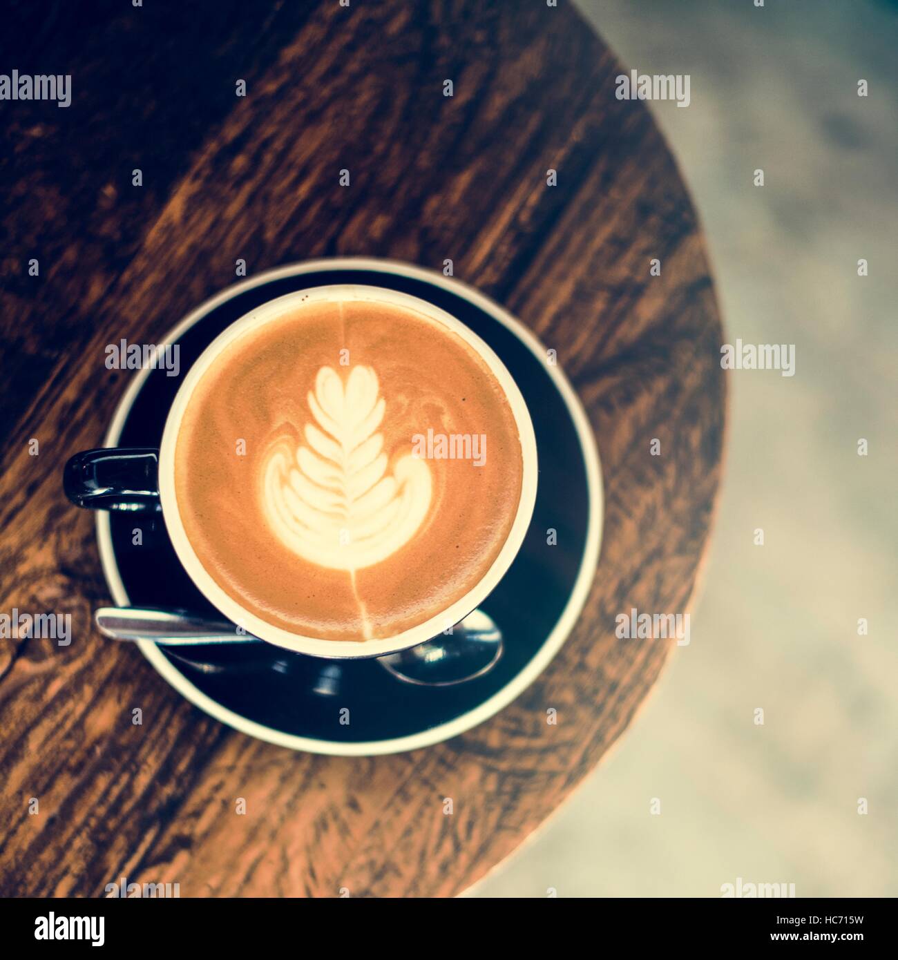 Coffee Shop Cafe Restaurant Latte Cappuccino Concept Stock Photo - Alamy