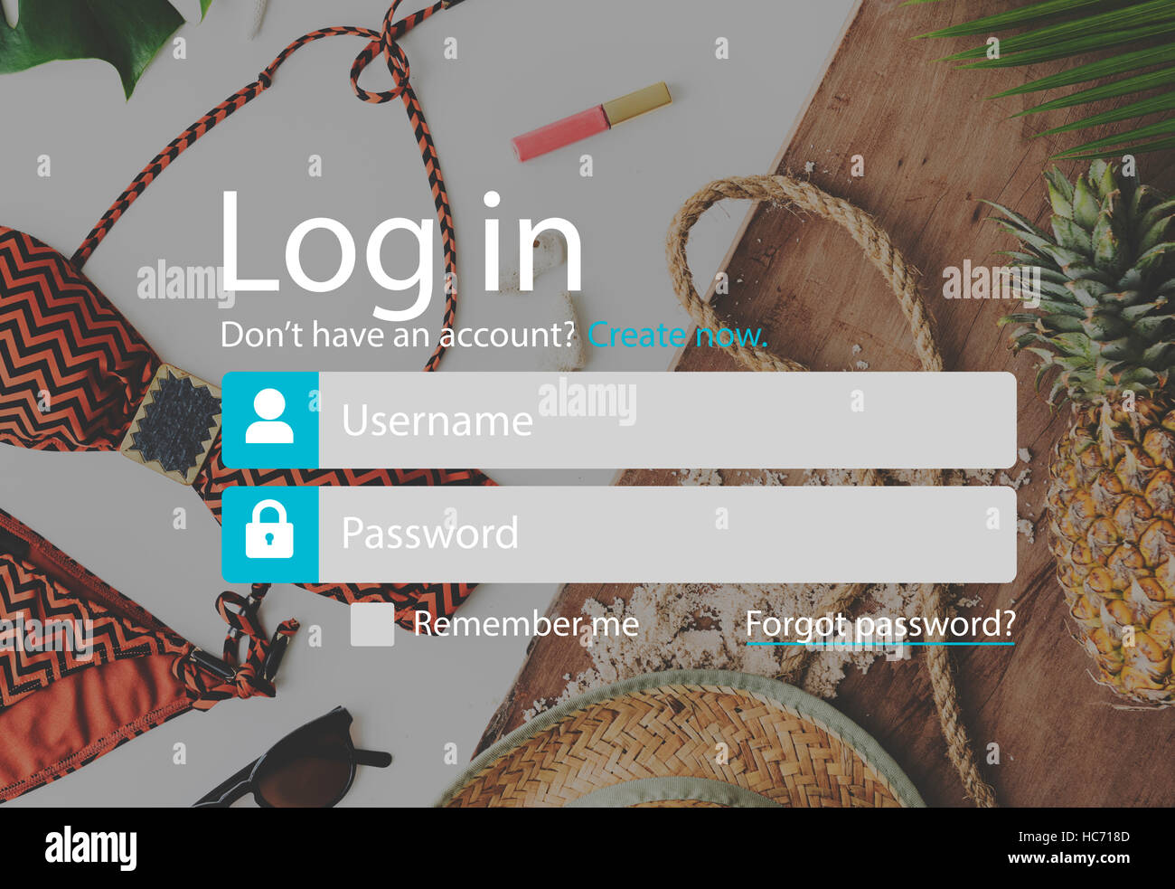 Login Password Username Account Concept Stock Photo - Alamy