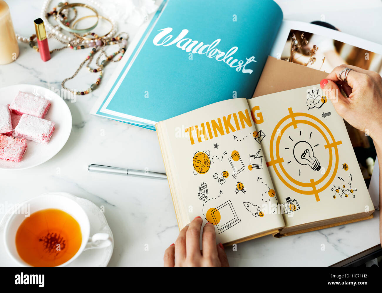 Vision Thinking Progress Invention Design Graphic Concept Stock Photo ...