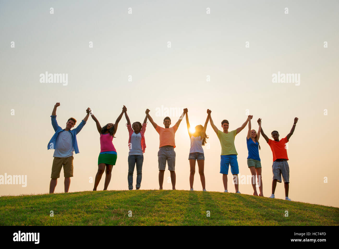 Friends Hanging Out Together Concept Stock Photo - Alamy