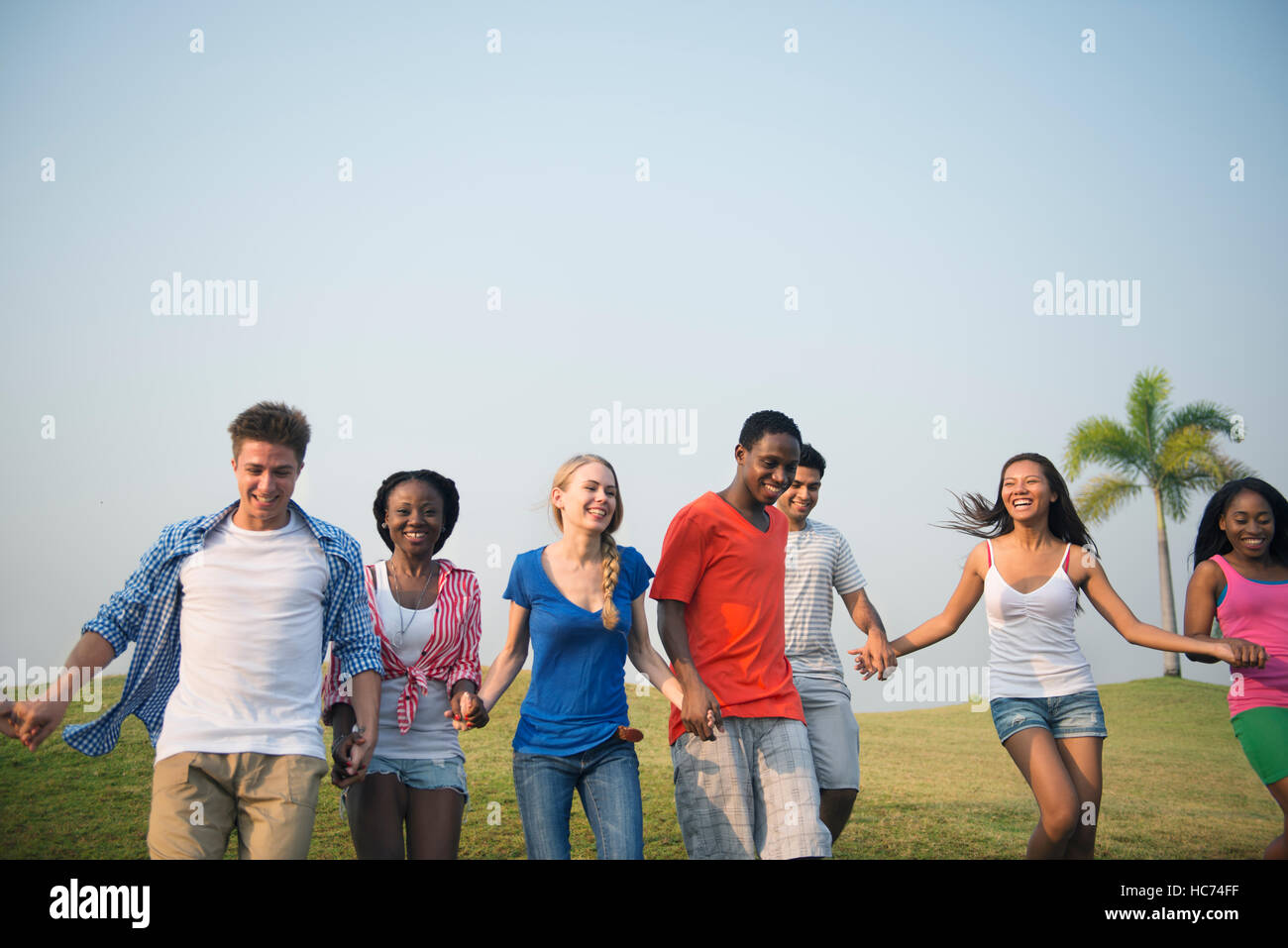 Friends Hanging Out Together Concept Stock Photo - Alamy