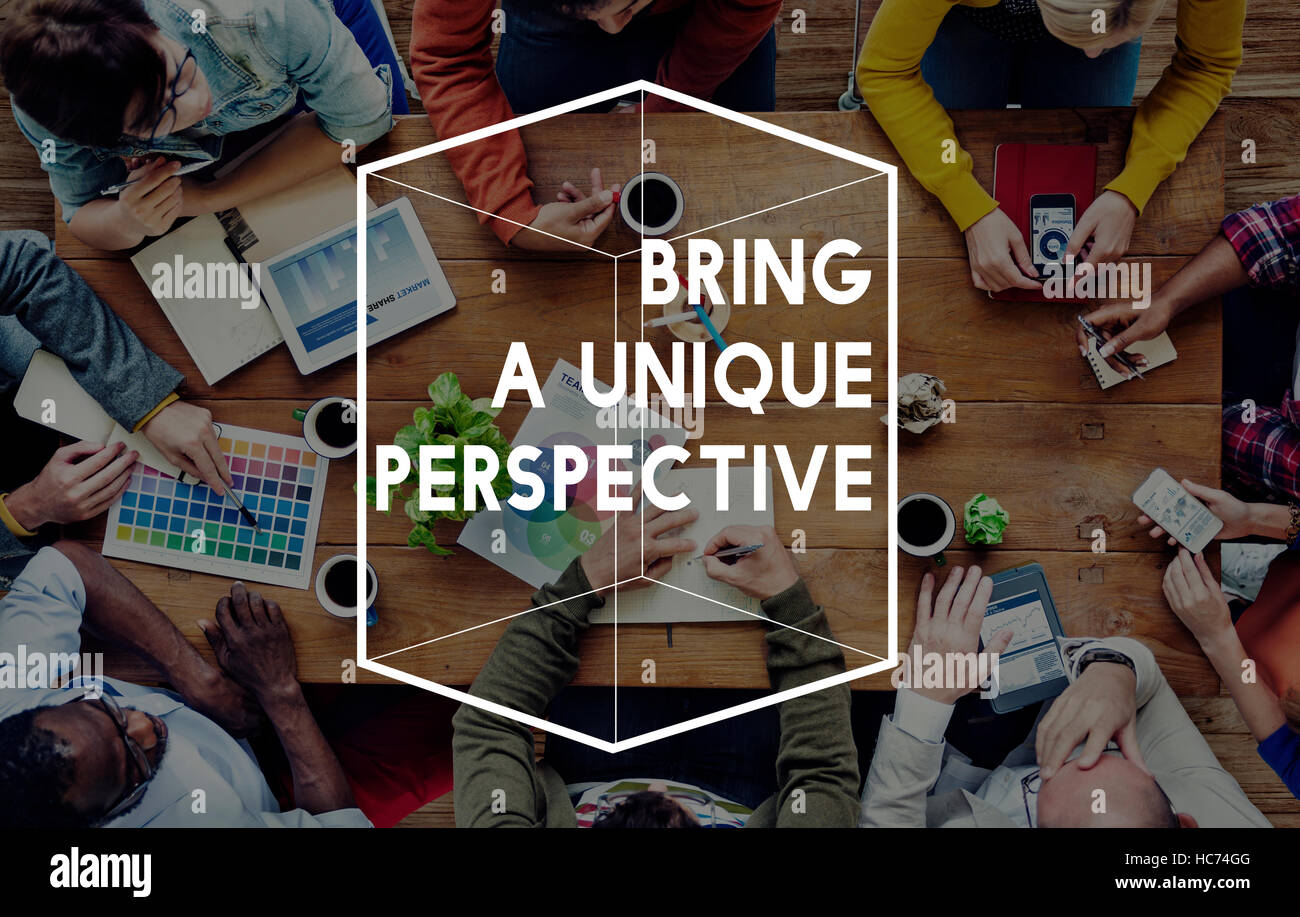 Creative Thinking Different Cube Graphic Concept Stock Photo - Alamy