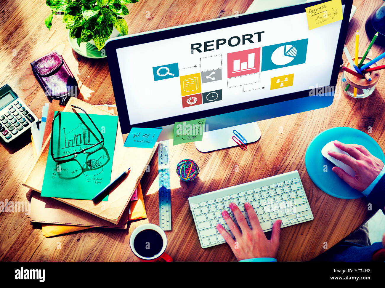 Data Analysis Analytics Information Report Concept Stock Photo - Alamy
