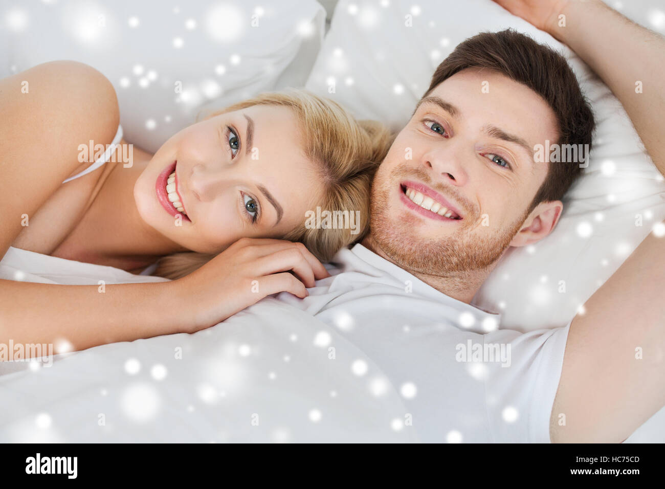 Teen couple in bed hi-res stock photography and images - Alamy