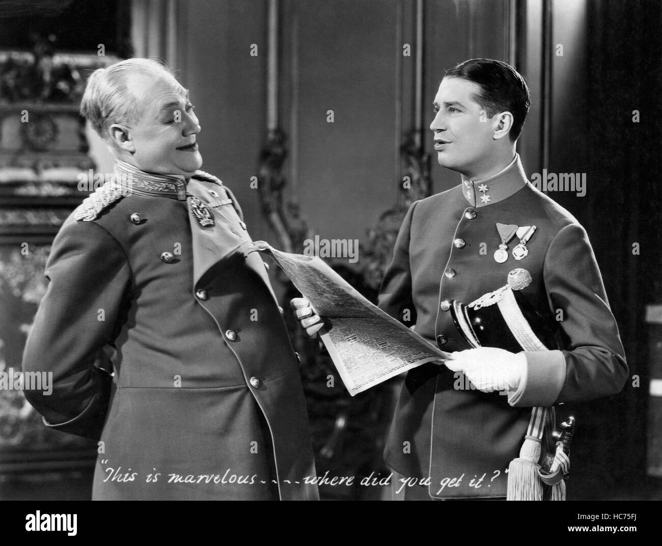 THE SMILING LIEUTENANT, George Barbier, Maurice Chevalier, 1931 Stock ...