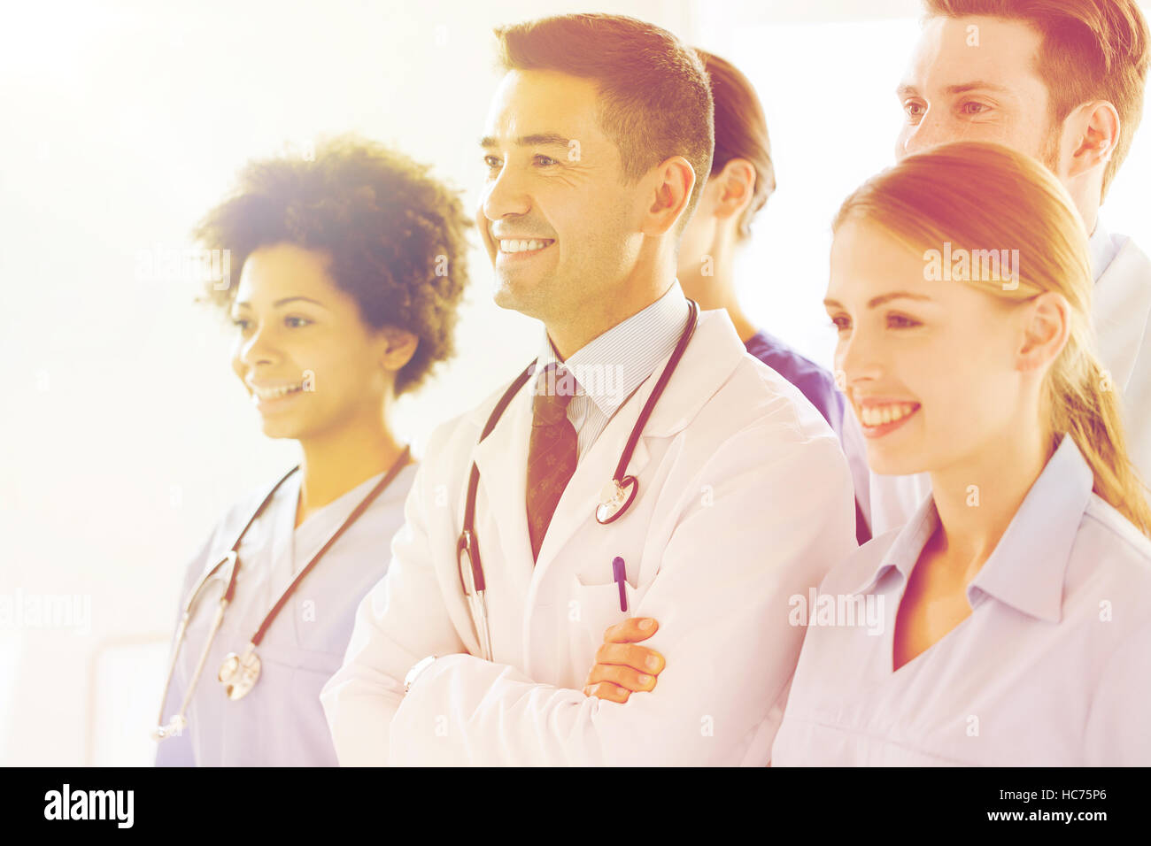 group of happy doctors at hospital Stock Photo - Alamy