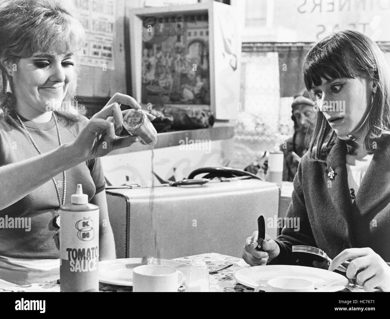 SMASHING TIME, from left: Lynn Redgrave, Rita Tushingham, 1967 Stock ...