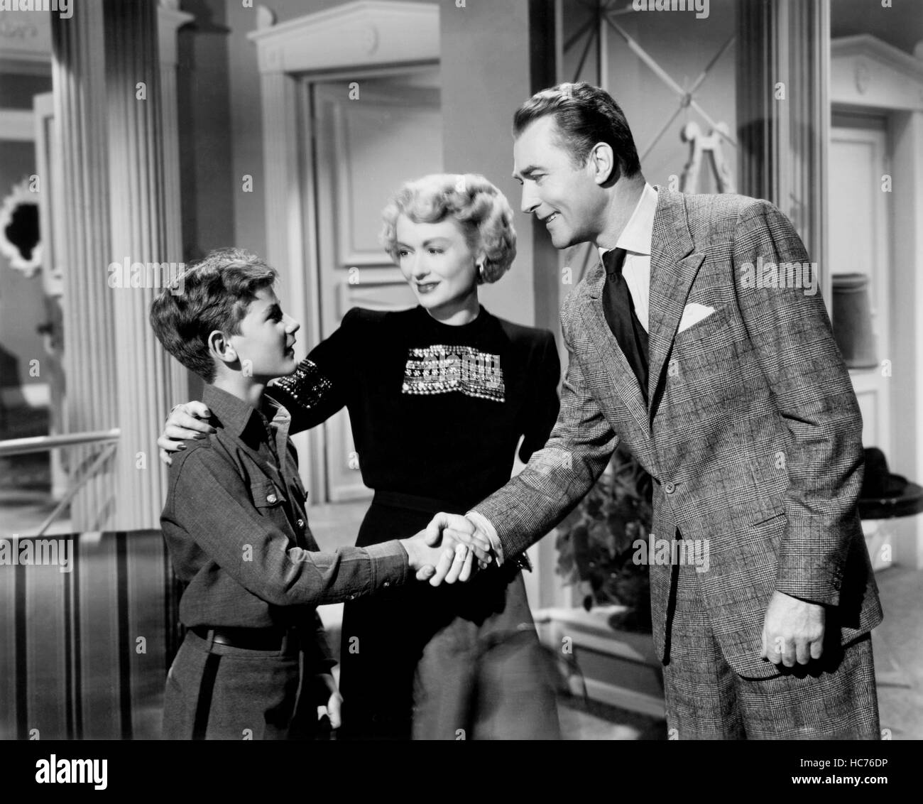 SMART WOMAN, from left: Richard Lyon, Constance Bennett, Brian Aherne ...