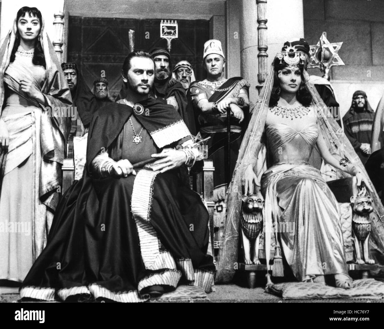 SOLOMON AND SHEBA, Marisa Pavan, Yul Brynner, Laurence Naismith, Gina ...