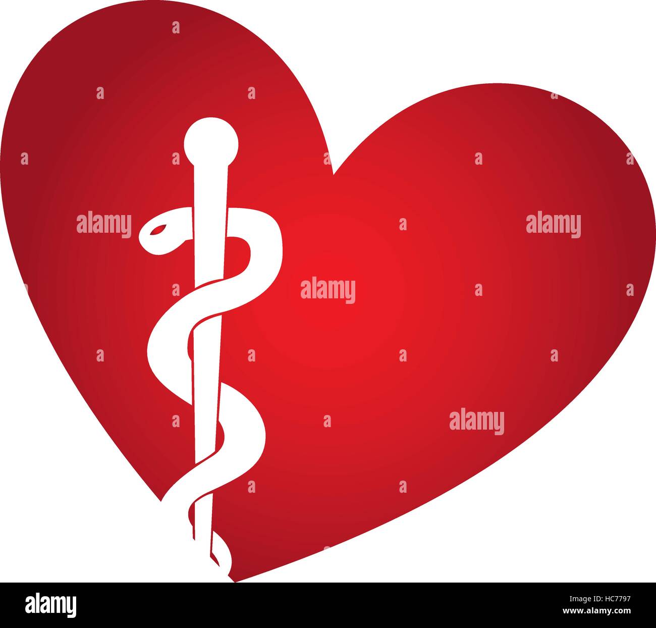 heart with medical symbol vector illustration design Stock Vector Image ...
