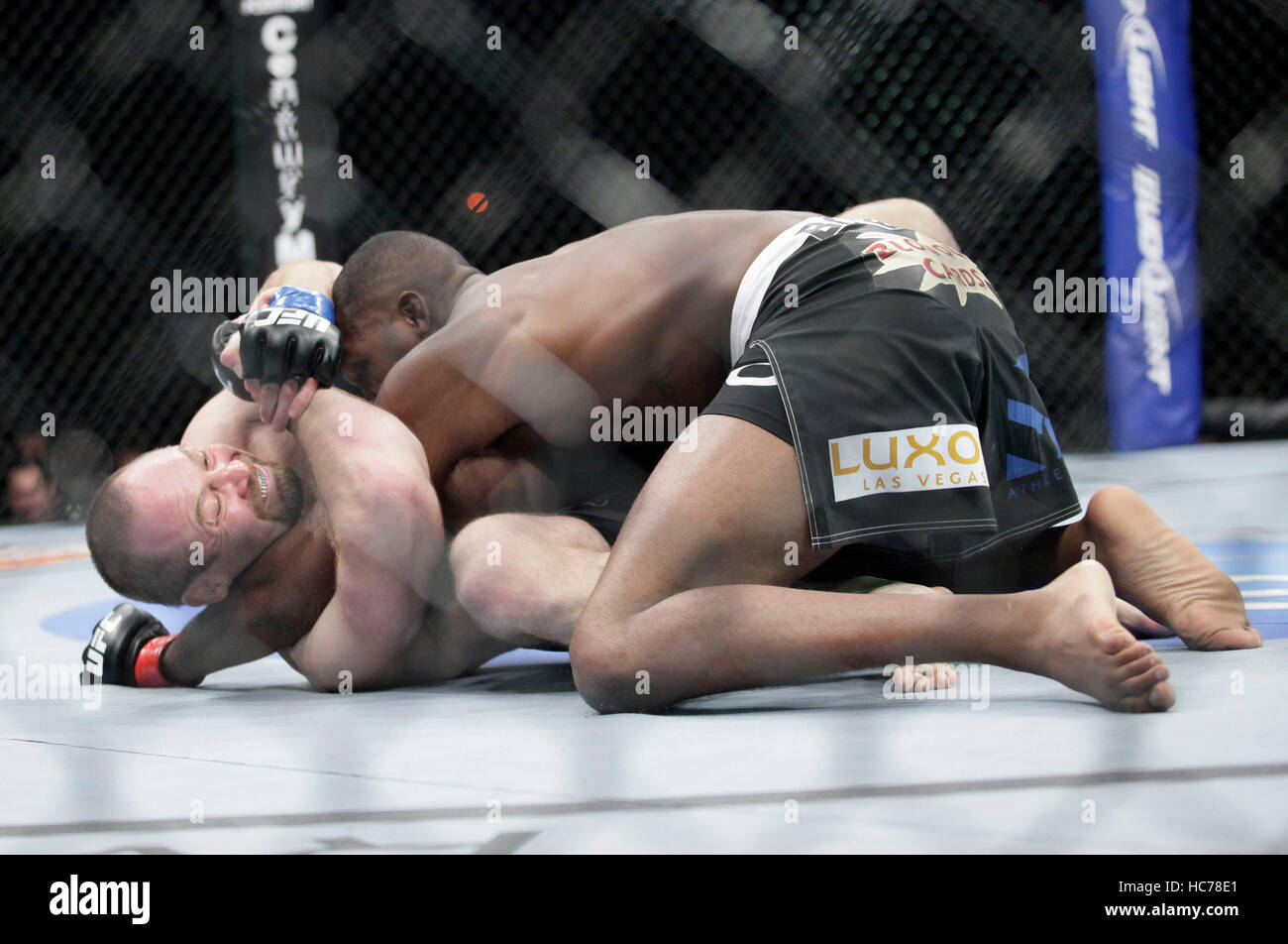 UFC fighter Jon Jones, top, fights Vladimir Matyushenko at UFC-Live ...