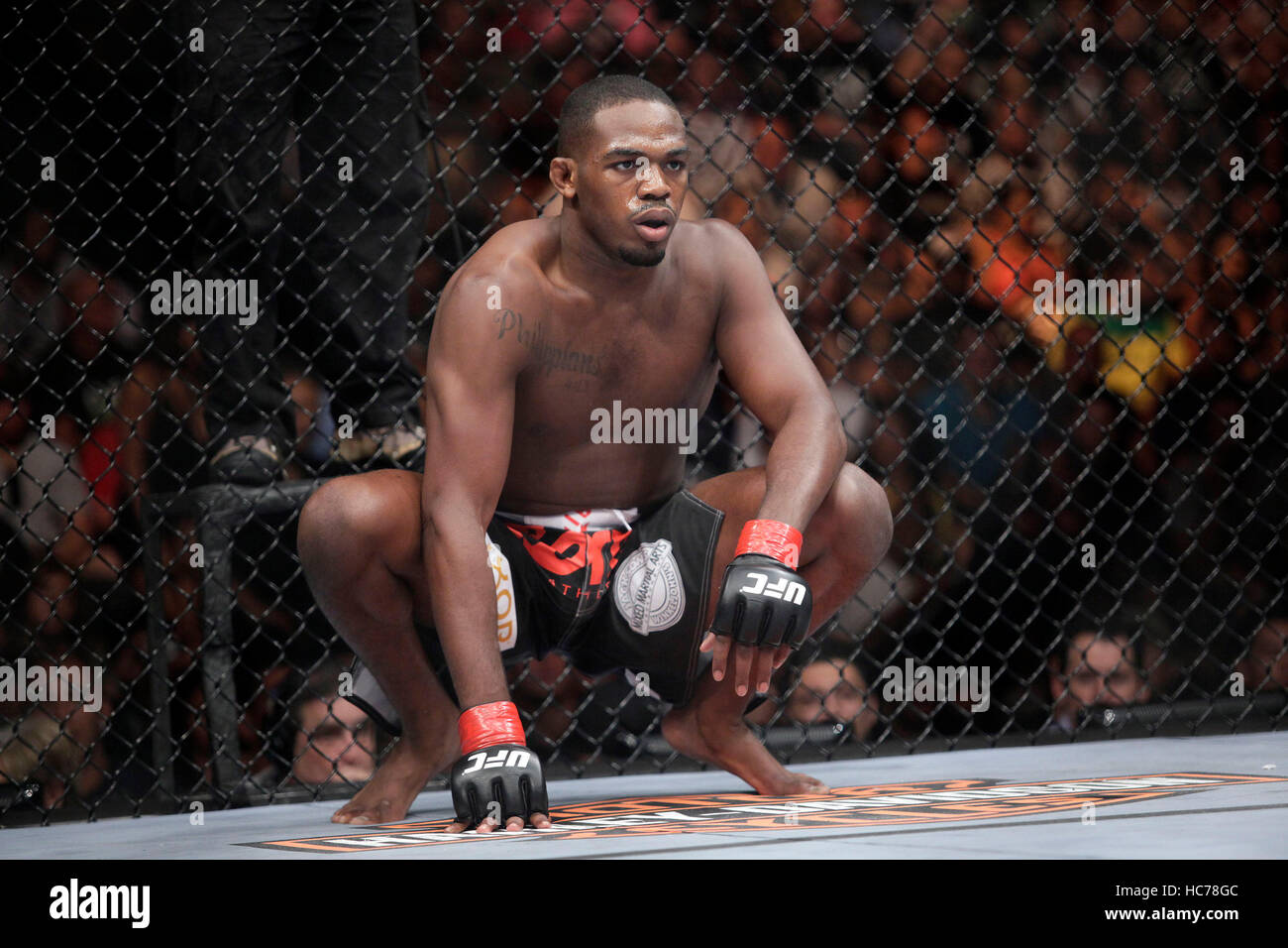 UFC fighter Jon Jones before his fight against Vladimir Matyushenko at ...
