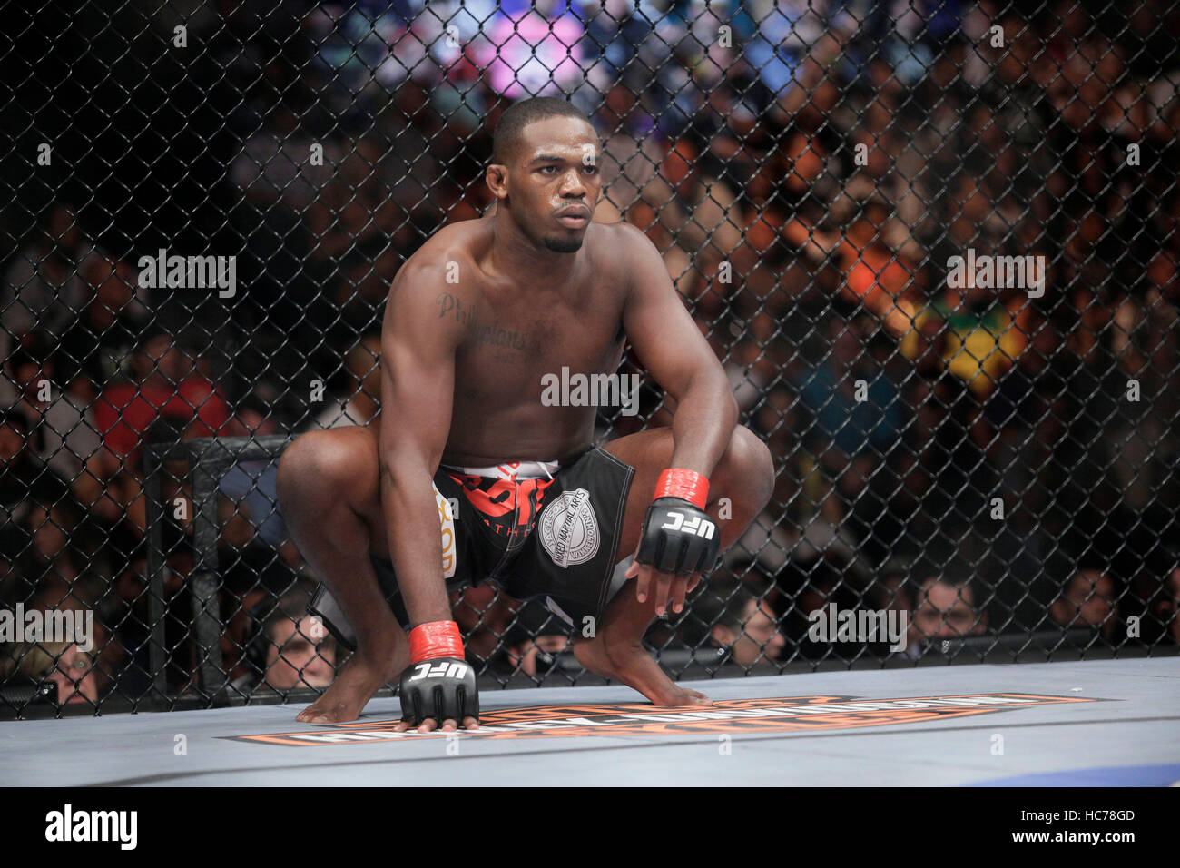 UFC fighter Jon Jones before his fight against Vladimir Matyushenko at ...