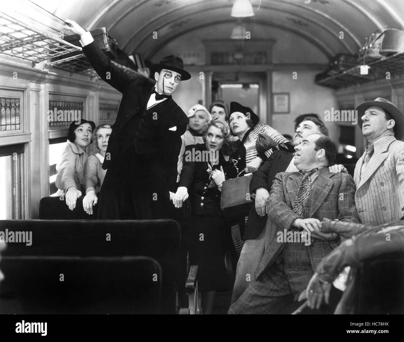 SPEAK EASILY, Buster Keaton, Ruth Selwyn, Hedda Hopper, Henry Armetta ...