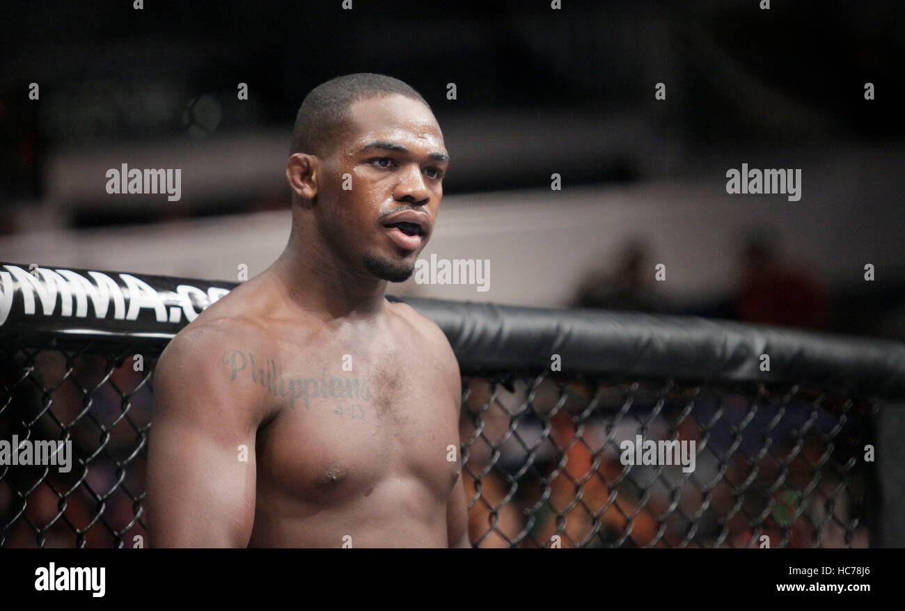 UFC fighter Jon Jones before his fight against Vladimir Matyushenko at ...