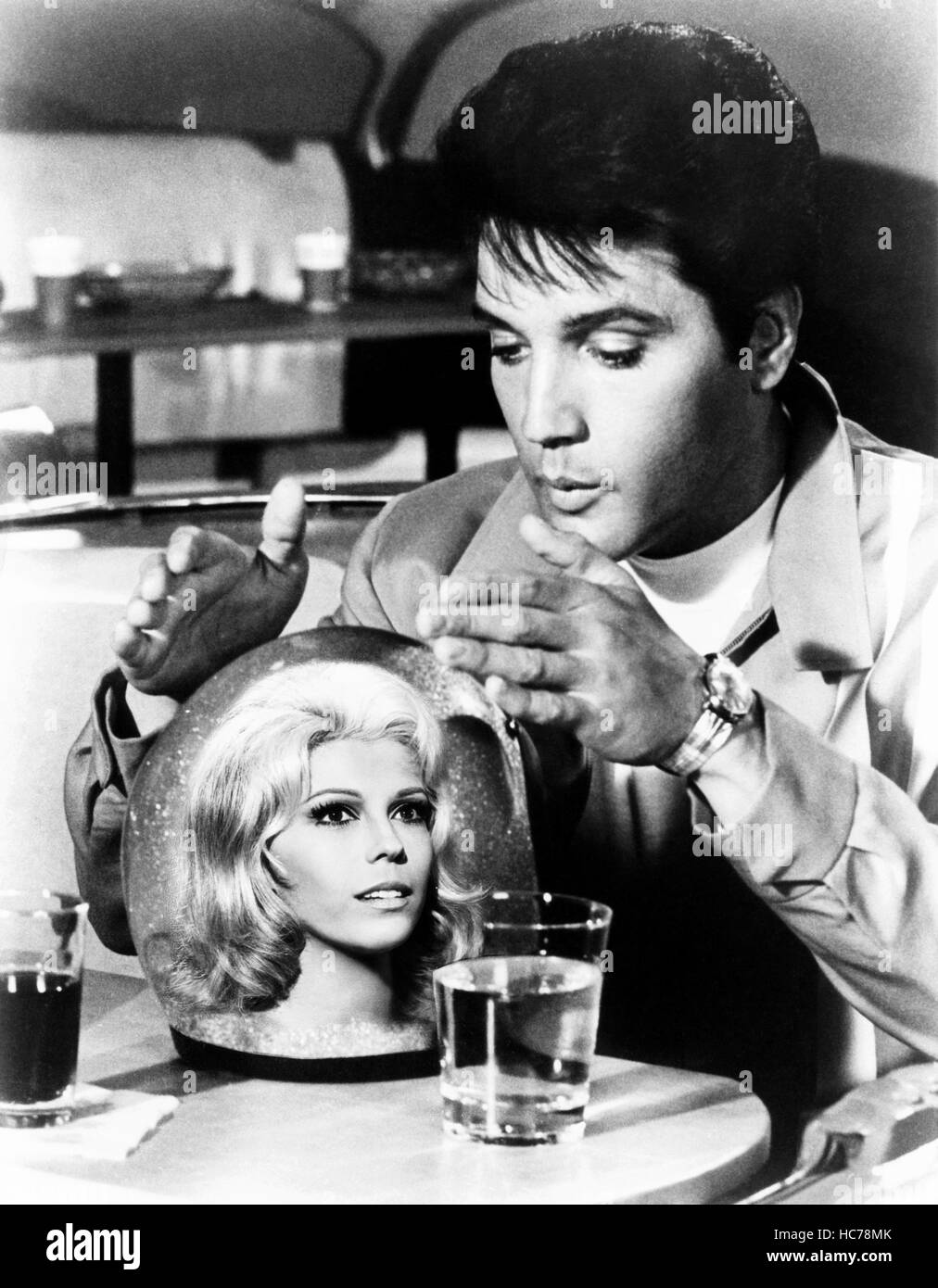 SPEEDWAY, Elvis Presley, with a Nancy Sinatra bowling-ball bag, 1968 ...