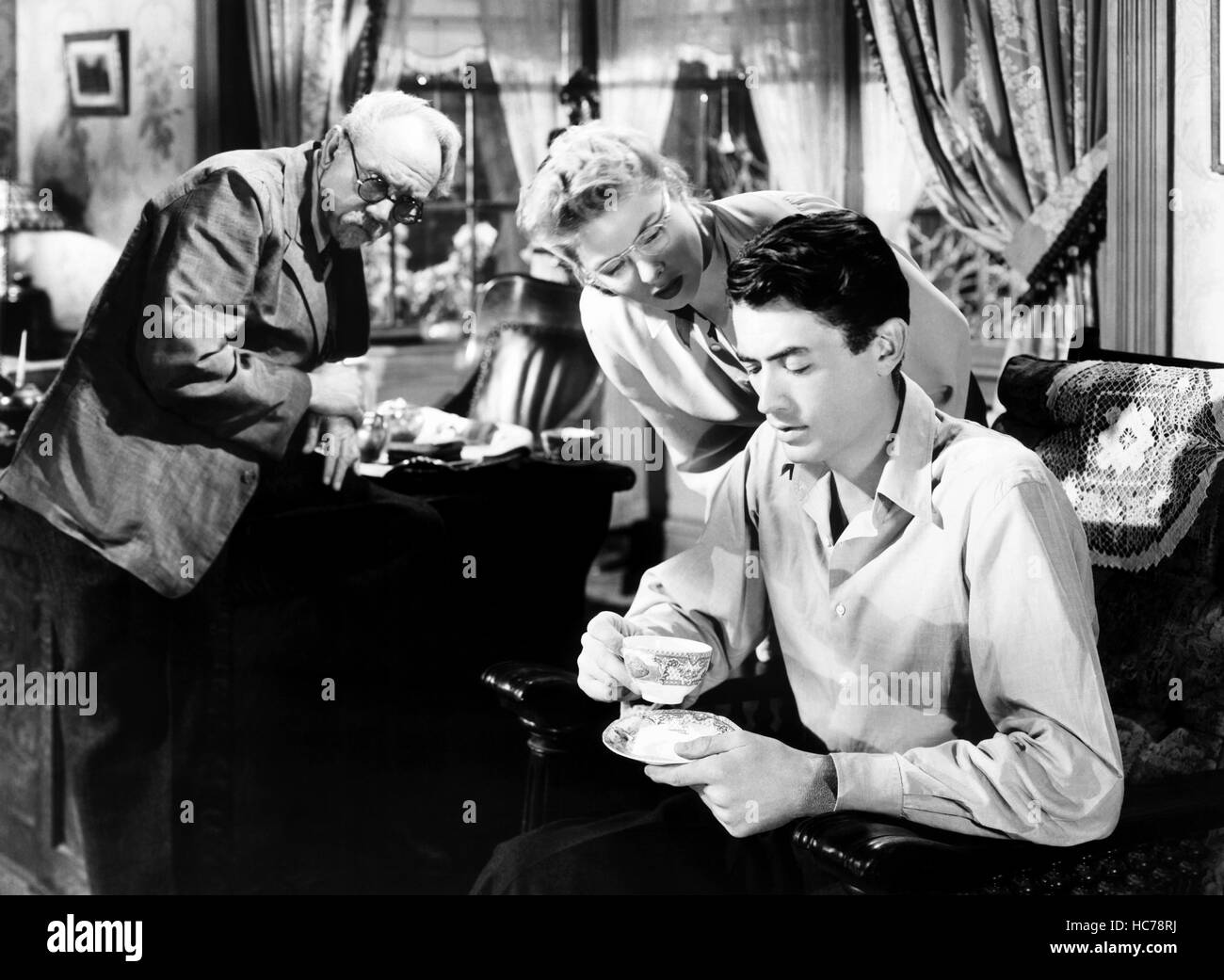 SPELLBOUND, from left, Michael Chekhov, Ingrid Bergman, Gregory Peck ...