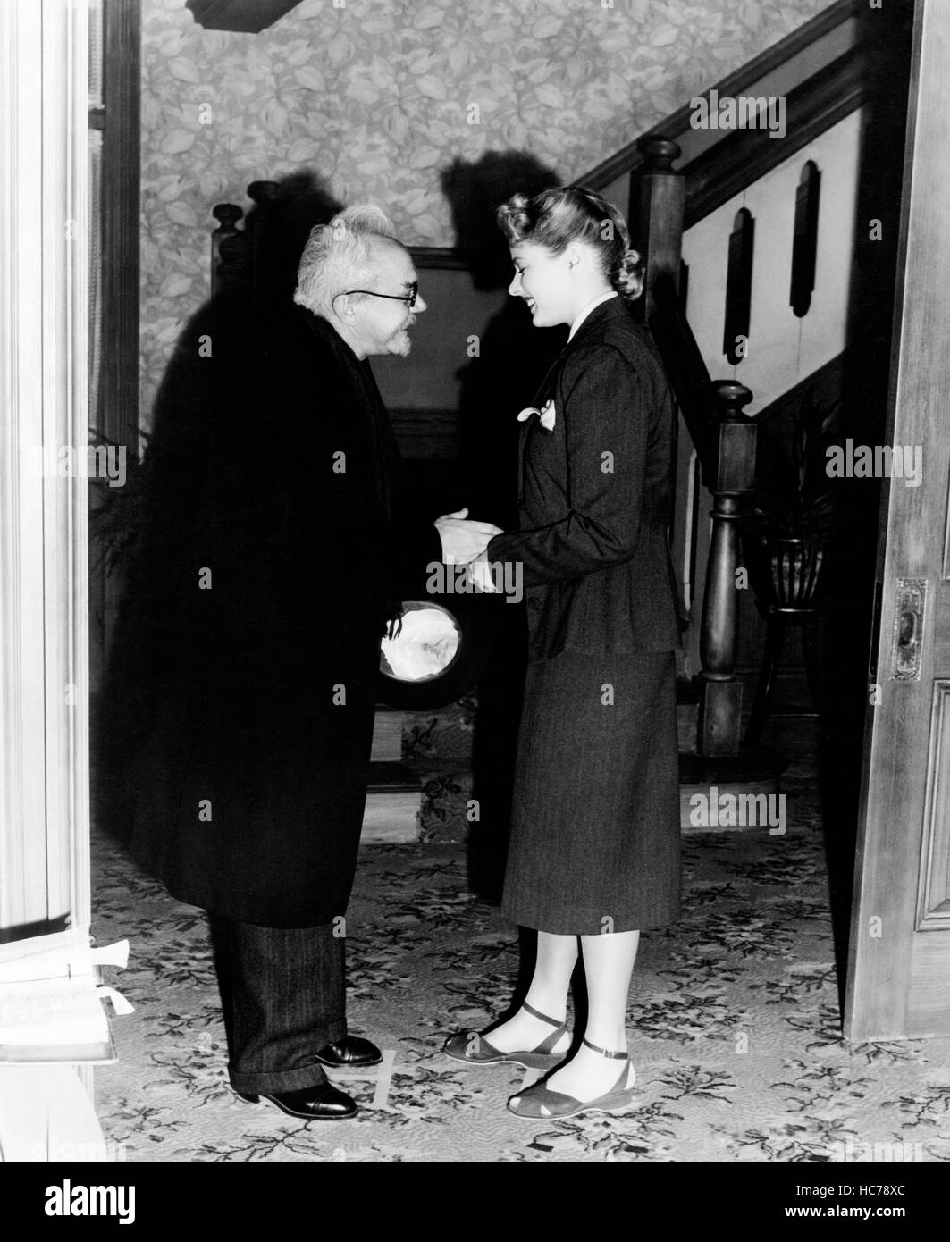 SPELLBOUND, from left, Michael Chekhov, Ingrid Bergman, on-set, 1945 ...