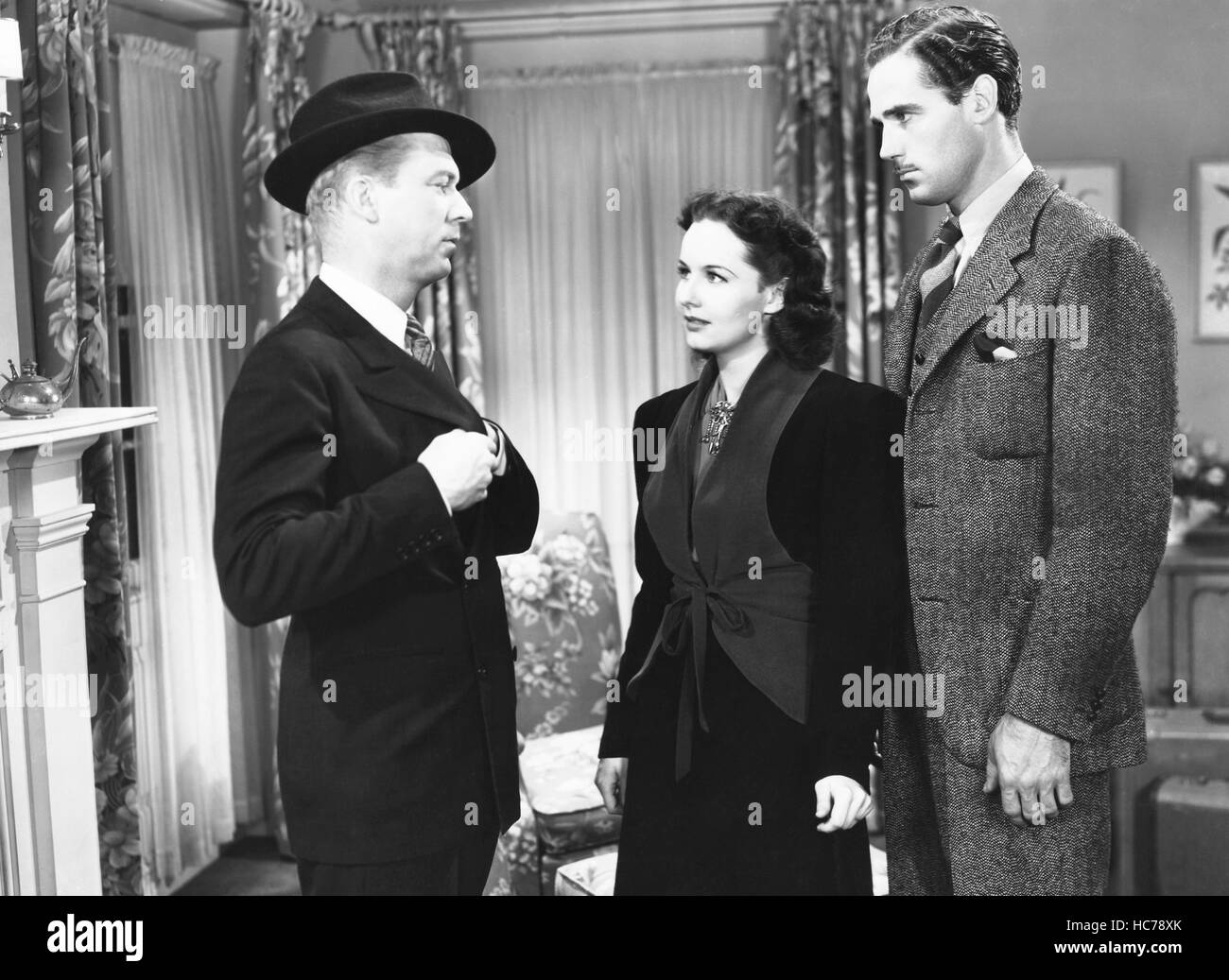 THE SPELLBINDER, from left: Lee Tracy, Barbara Read, Patric Knowles ...