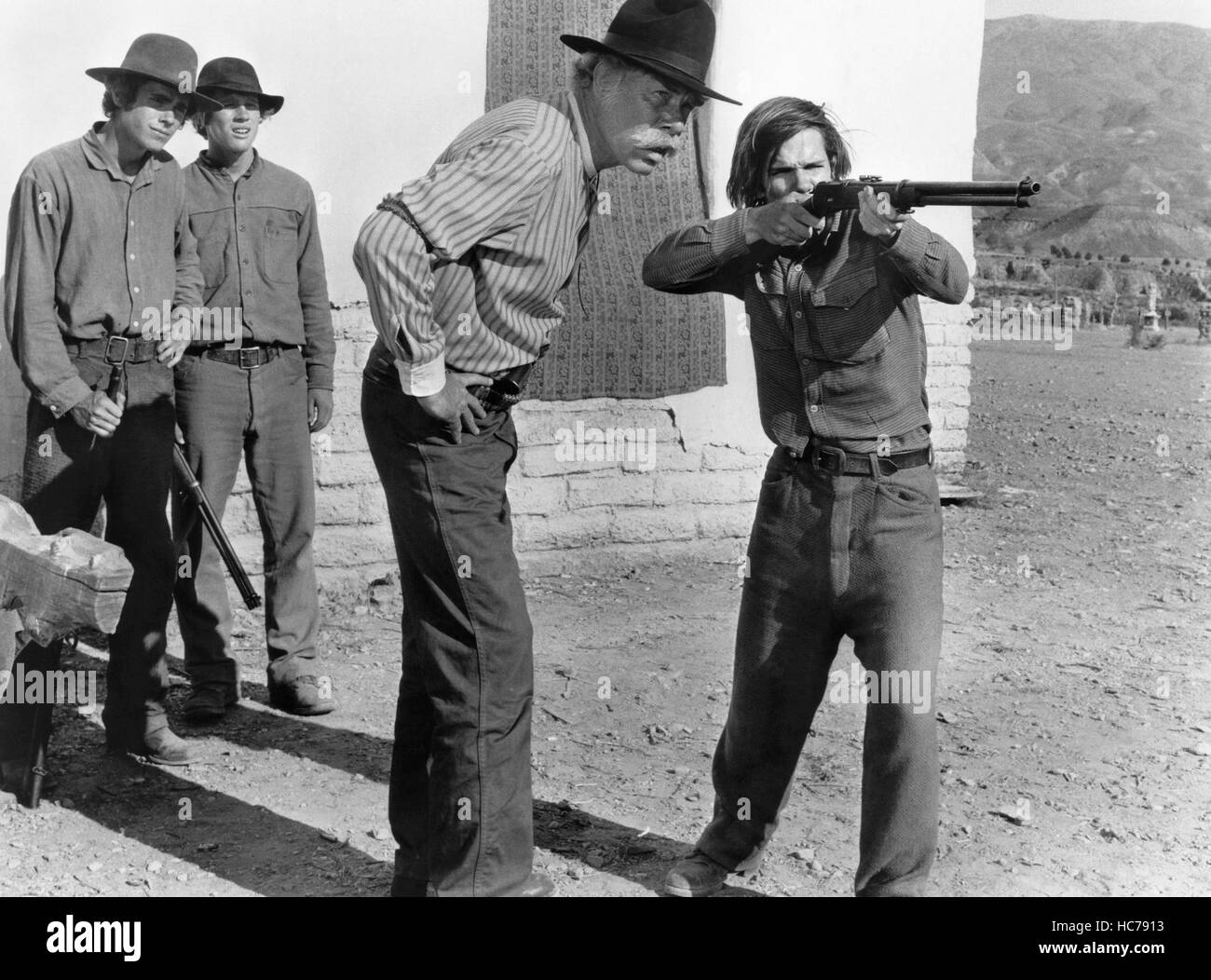 THE SPIKES GANG, Gary Grimes, Ron Howard (back), Lee Marvin, Charles ...