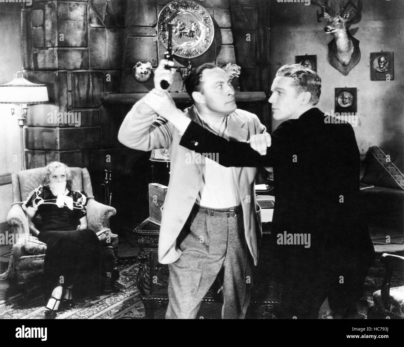 THE SPHINX, from left: Sheila Terry, Lionel Atwill, Theodore Newton ...