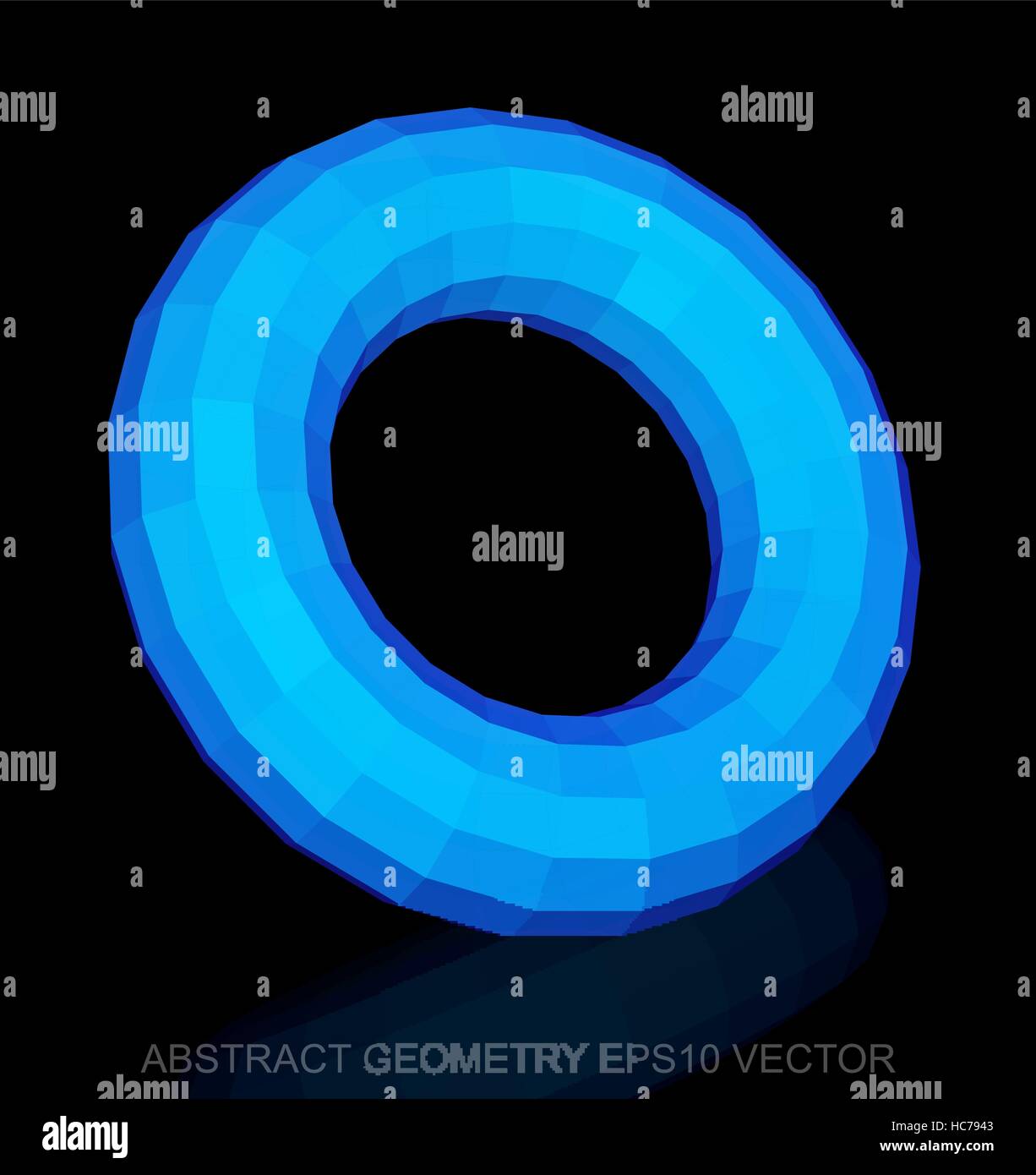 Torus geometry blue Stock Vector Images - Alamy