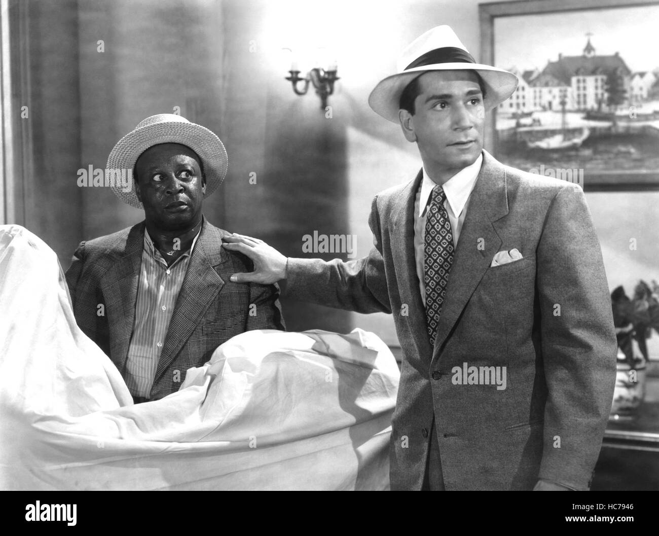 The Spider Mantan Moreland Richard Conte 1945 Tm And Copyright
