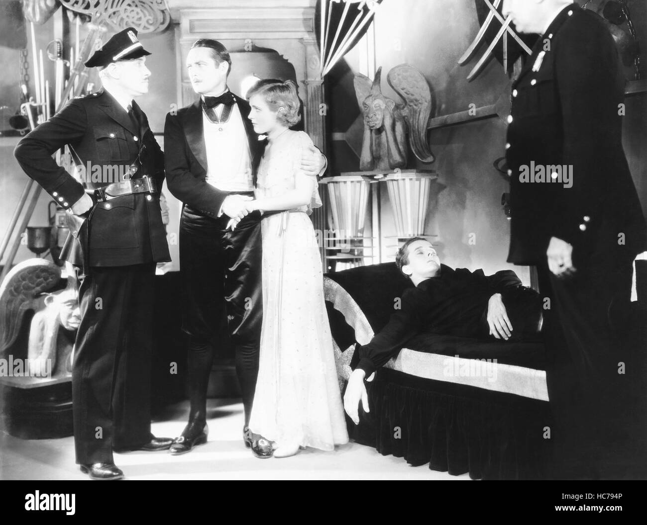 THE SPIDER, from left: Purnell Pratt, Edmund Lowe, Lois Moran, John ...
