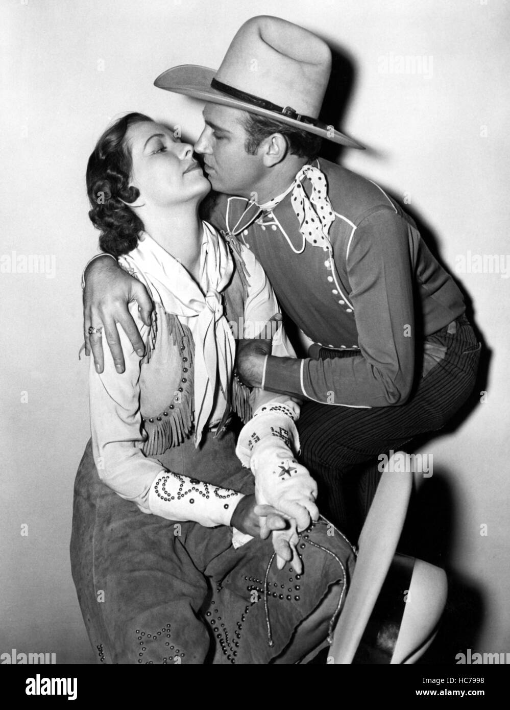 SPRINGTIME IN THE ROCKIES, Polly Rowles, Gene Autry, 1937 Stock Photo ...