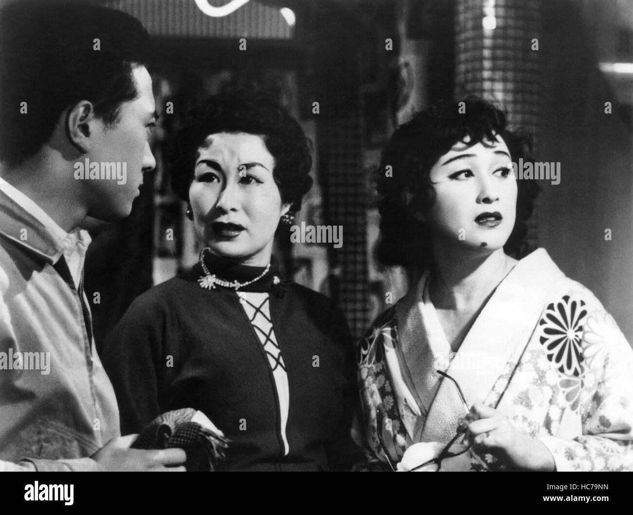 STREET OF SHAME, (aka AKASEN CHITAI), Hiroko Machida (center), Michiyo Kogure (right), 1956 ...