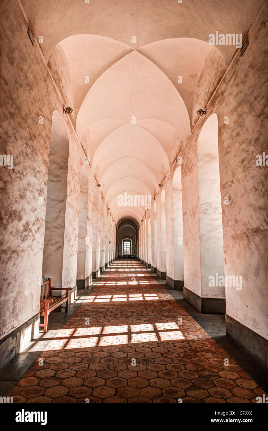 Image of the cloister arches inside a monastery Stock Photo - Alamy