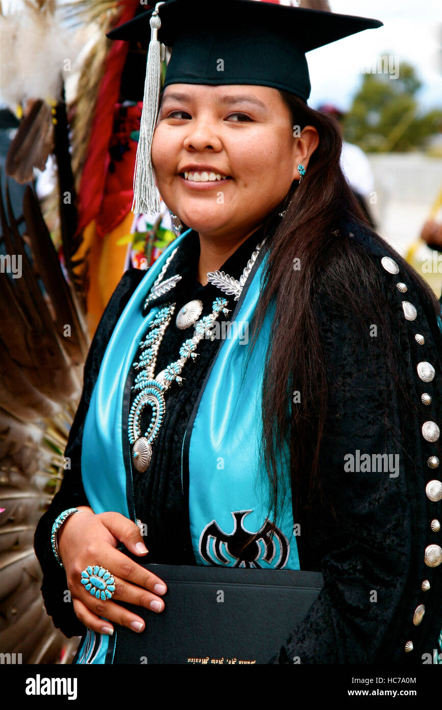 Santa Fe, New Mexico, United States. Native American college graduation ...