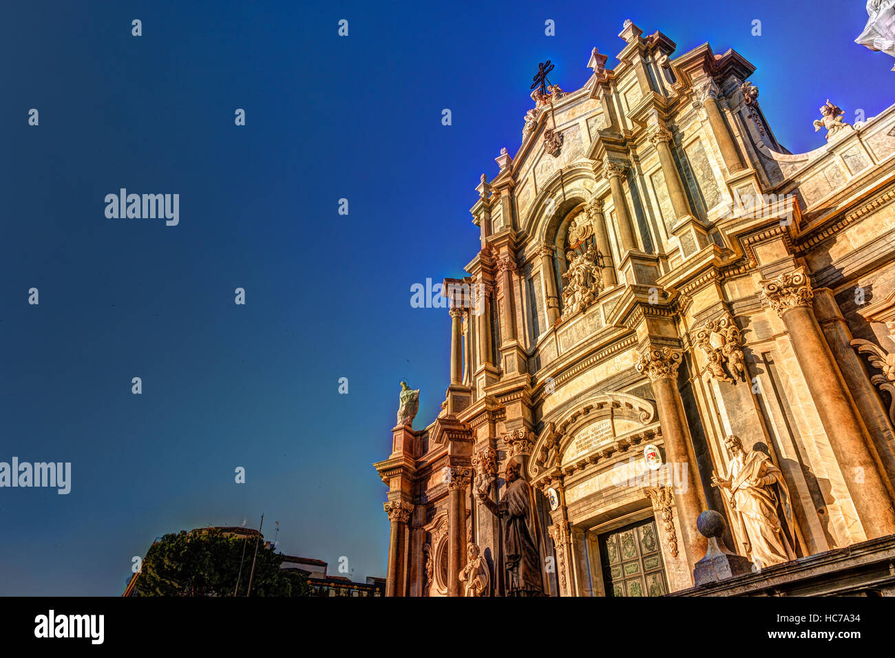Cathedral of Santa Agatha in Catania in Sicily, Italy Stock Photo - Alamy