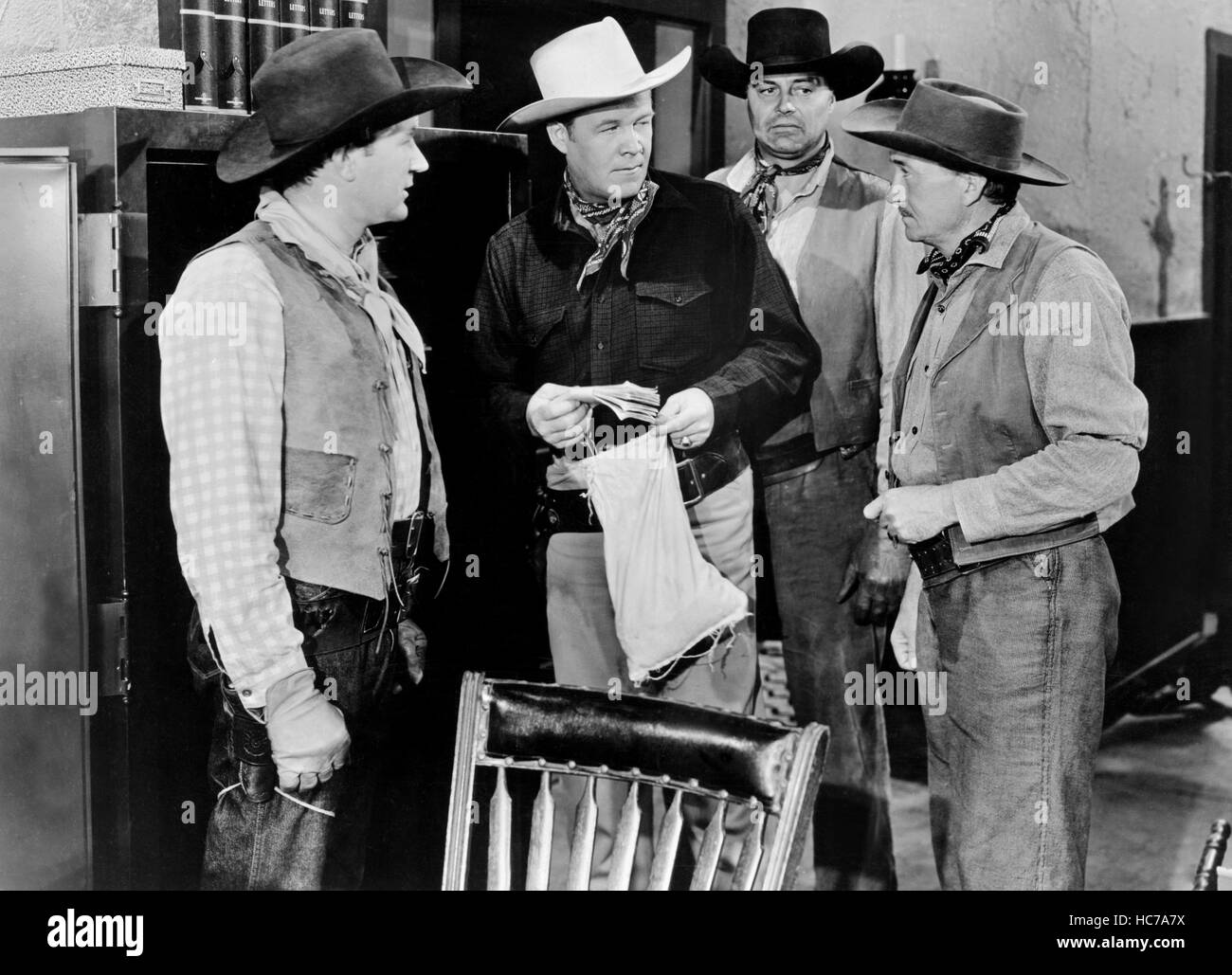 STAR OF TEXAS, from left: Robert Bice, Wayne Morris, Mickey Simpson ...