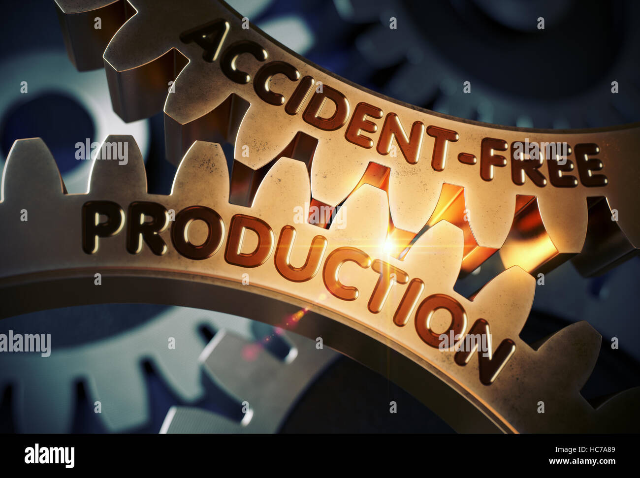Accident-Free Production. 3D Stock Photo - Alamy