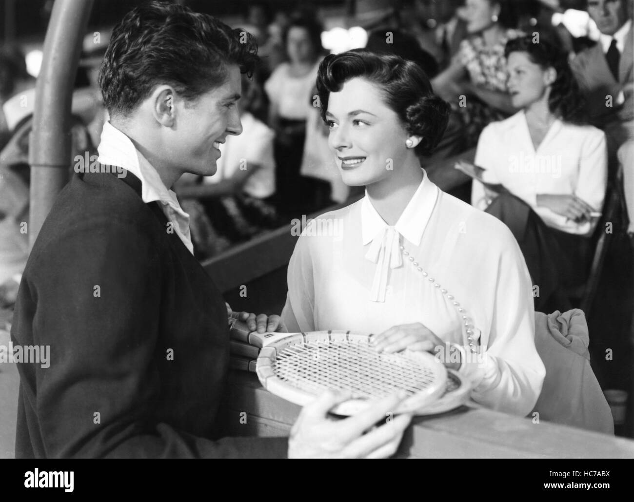 STRANGERS ON A TRAIN, from left: Farley Granger, ruth roman, 1951 Stock ...