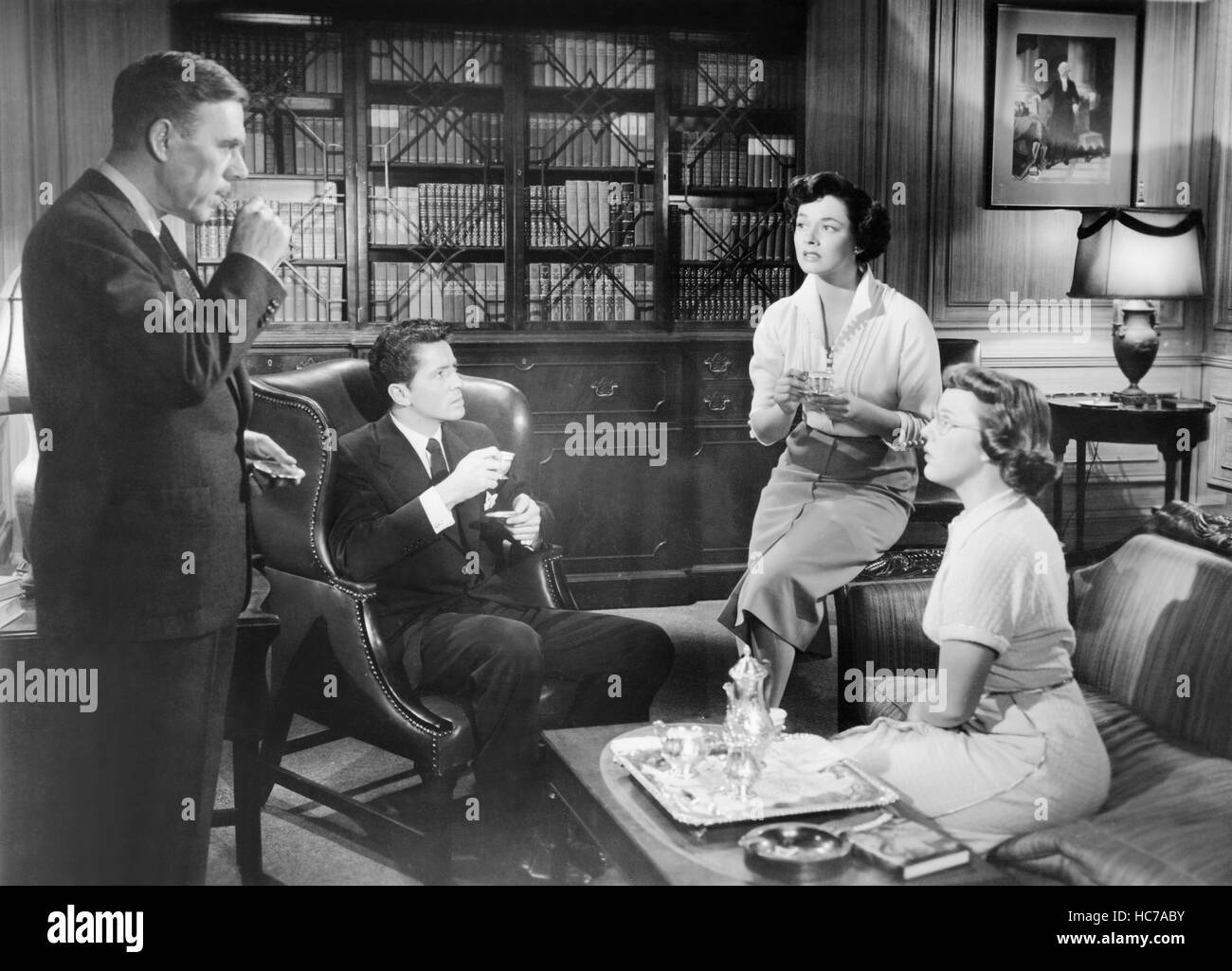 STRANGERS ON A TRAIN, from left: Leo G. Carroll, Farley Granger, Ruth ...