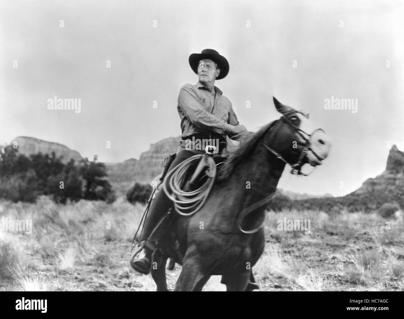 STRANGER ON HORSEBACK, Joel McCrea, 1955 Stock Photo - Alamy