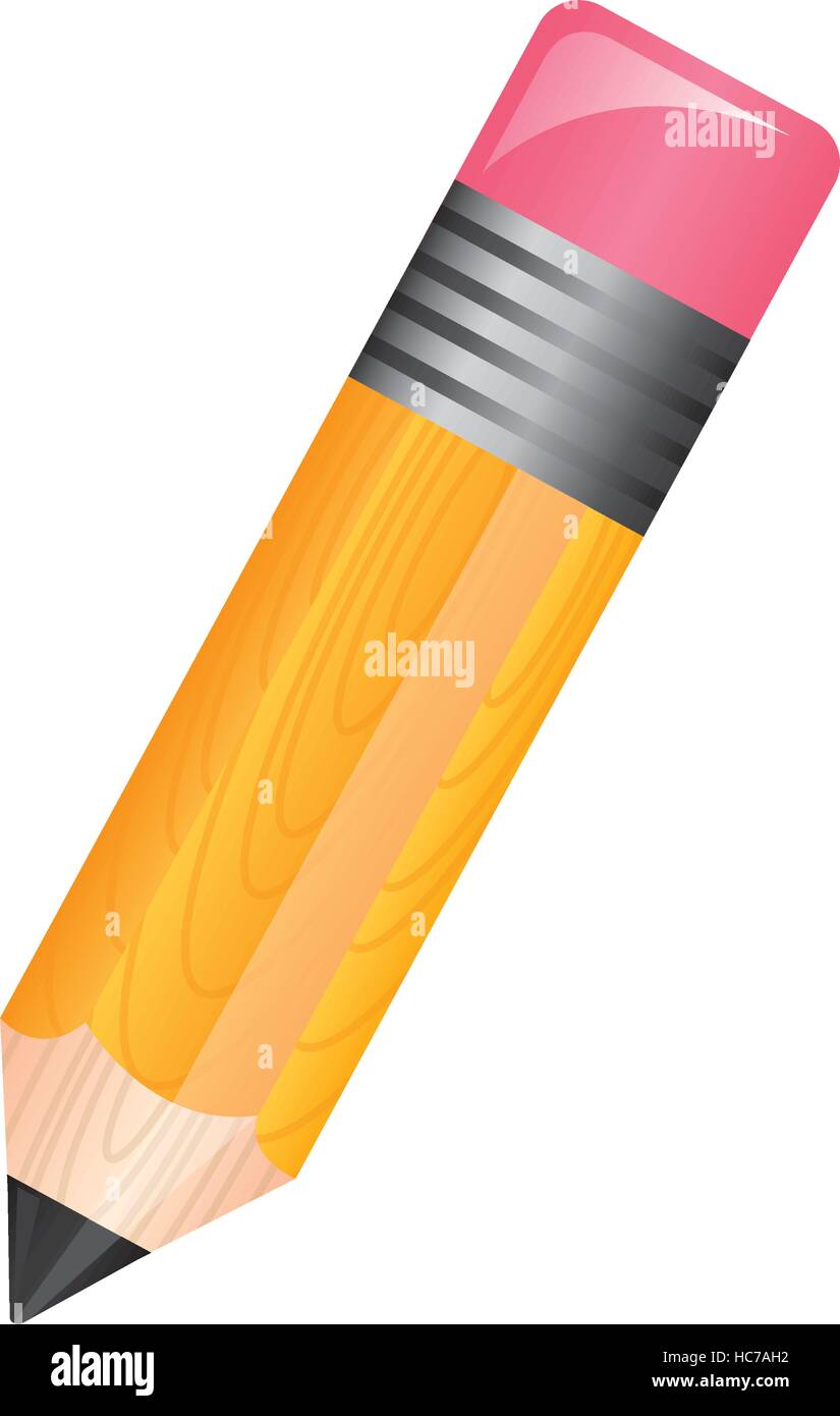 pencil school supply isolated icon vector illustration design Stock ...