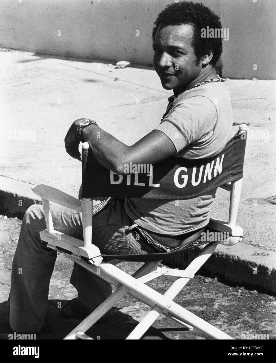 STOP, director Bill Gunn on set, 1970 Stock Photo - Alamy