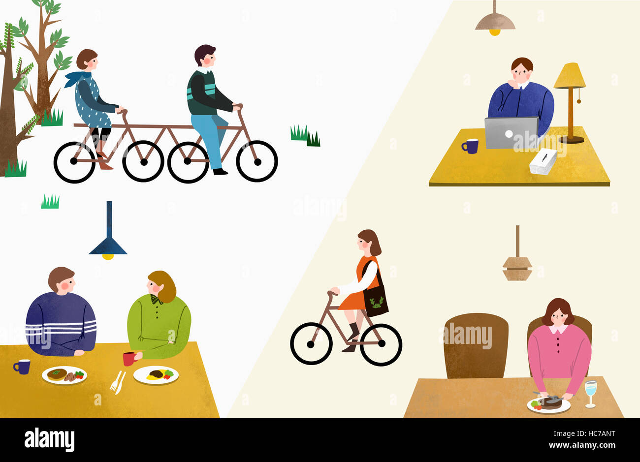 Tandem computer hi-res stock photography and images - Alamy