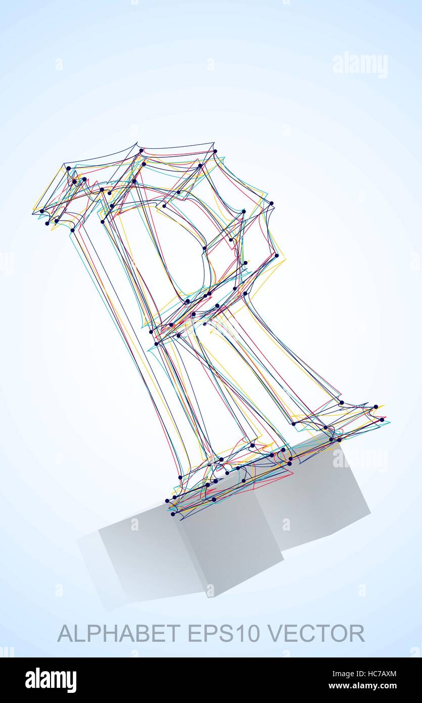 Letter r wireframe hi-res stock photography and images - Alamy