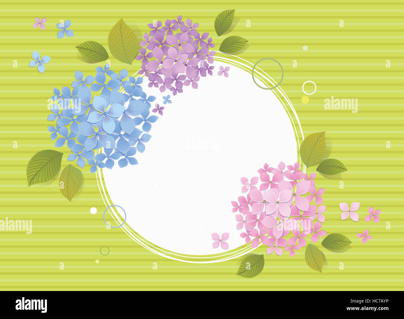 Frame with spring flowers Stock Photo - Alamy
