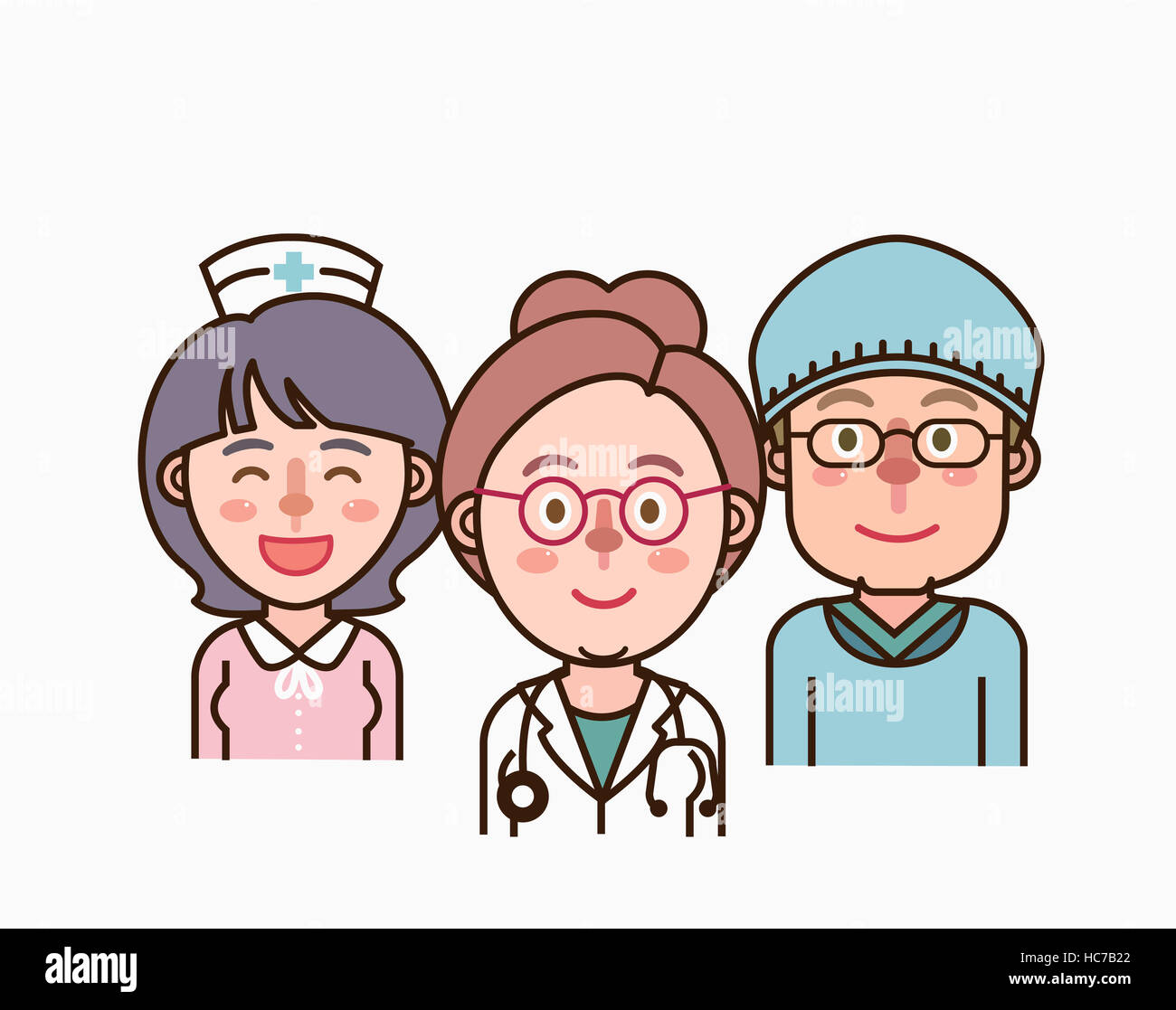 Portrait of smiling healthcare providers Stock Photo - Alamy
