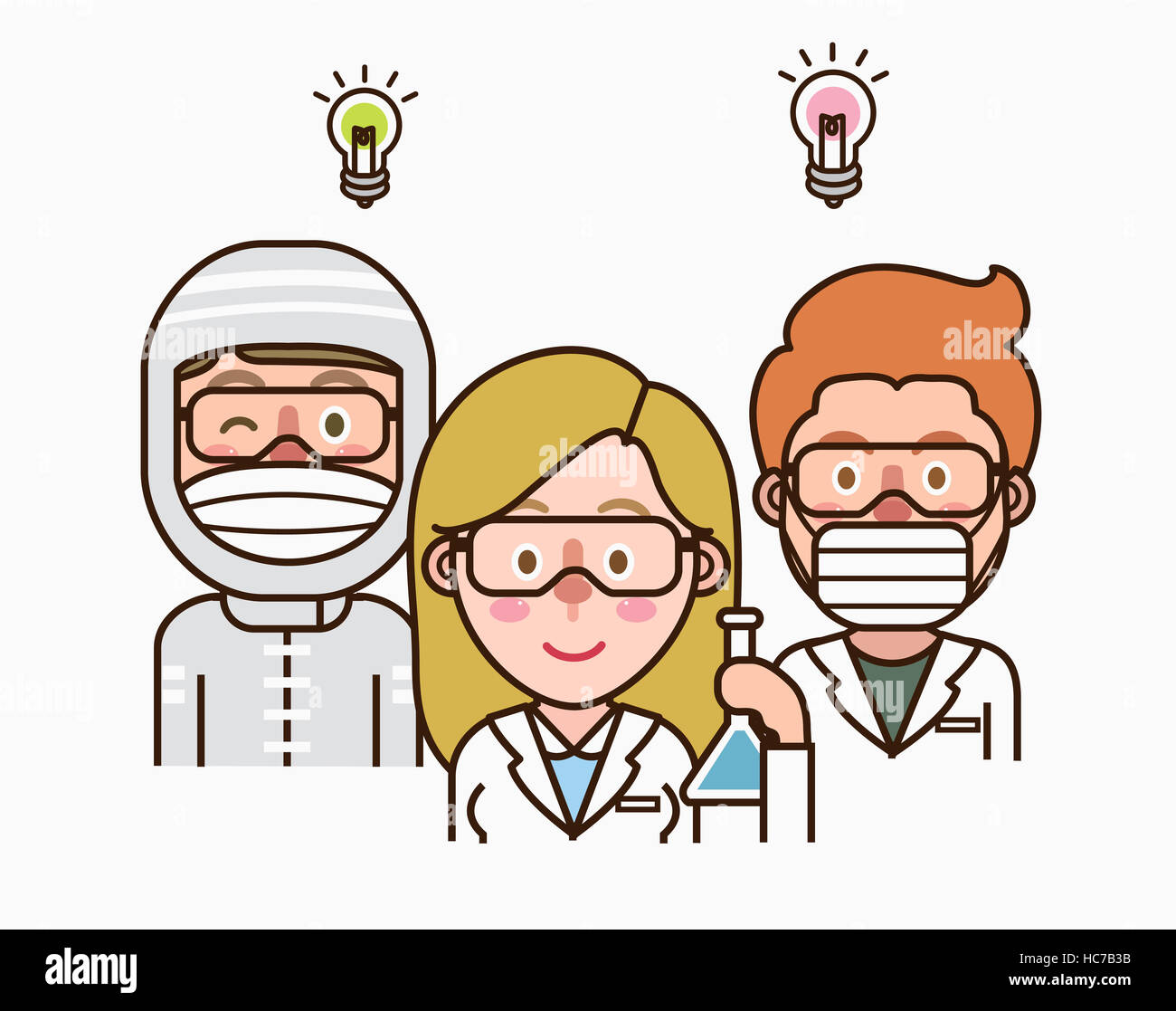 Portrait of scientists Stock Photo - Alamy