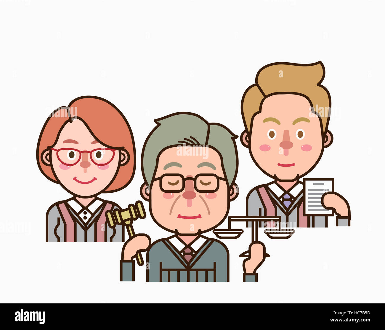 Portrait of judges Stock Photo - Alamy