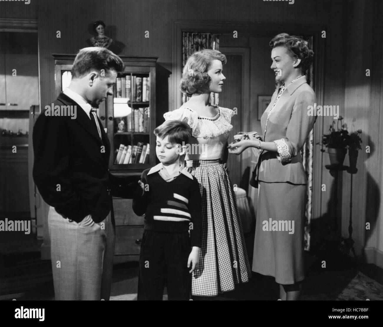 THE STRIP, from left, Mickey Rooney, Tommy Rettig, Sally Forrest, Myrna ...