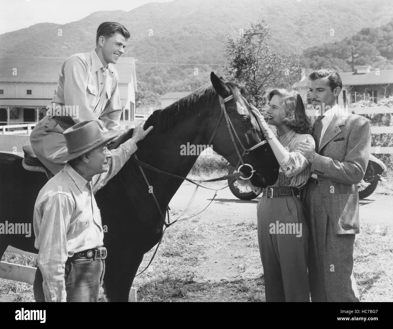STALLION ROAD, from left: Frank Puglia, Ronald Reagan, Alexis Smith ...