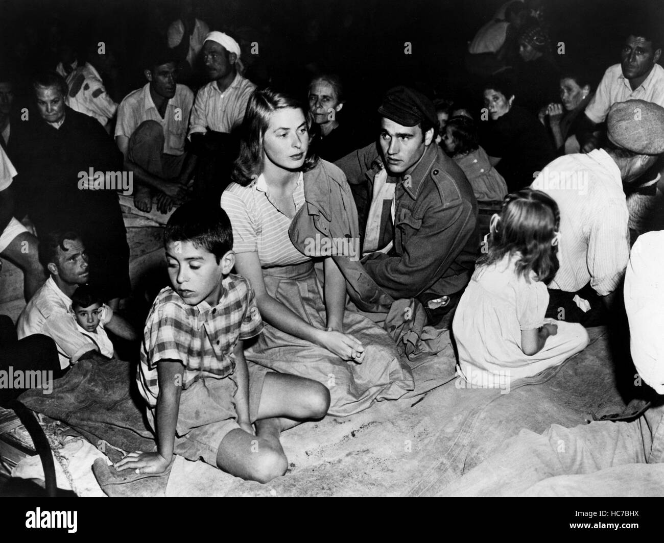 STROMBOLI, Ingrid Bergman, Mario Vitale, 1950 Stock Photo - Alamy