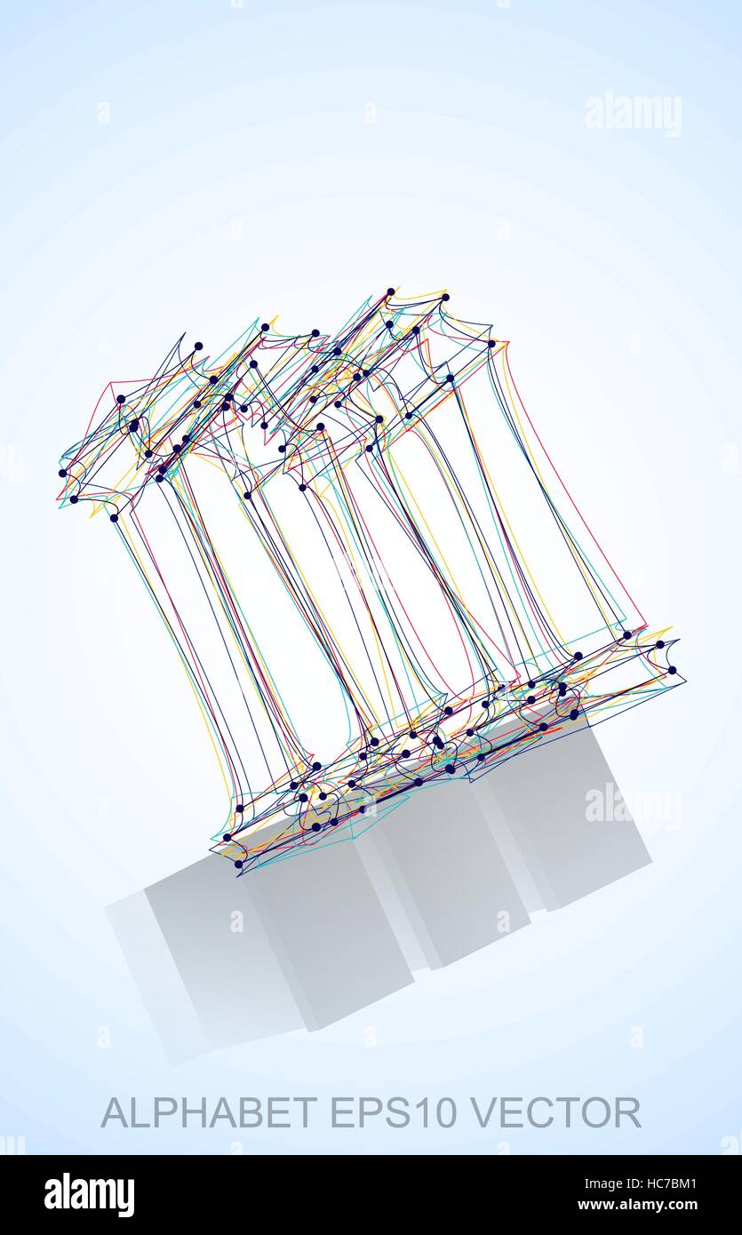 Letter m wireframe Stock Vector Images - Alamy